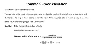 Stock Valuation | PPTX
