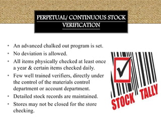 Stock verification | PPTX