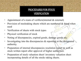 Stock verification | PPTX