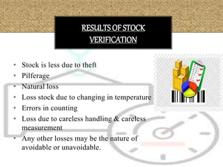 Stock verification | PPTX