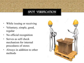 Stock verification | PPTX