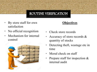 Stock verification | PPTX