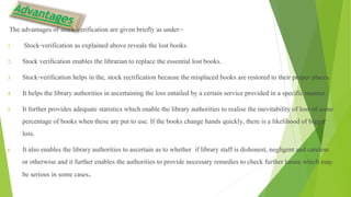 Stock verification PPt | PPTX