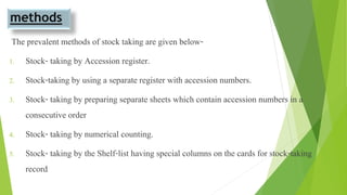 Stock verification PPt | PPTX