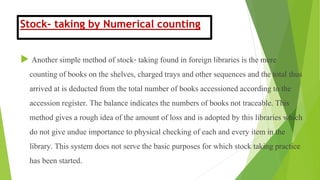 Stock verification PPt | PPTX