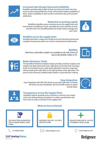 StockWise | Real-time predictive analytics app for inventory management ...