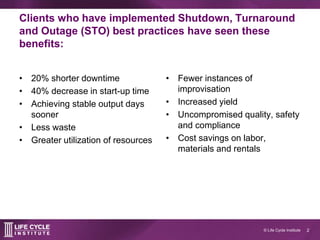Shutdown Turnaround and Outage Competency Improvement Program | PPTX