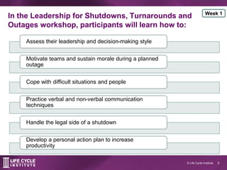 Shutdown Turnaround and Outage Competency Improvement Program | PPTX