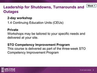 Shutdown Turnaround and Outage Competency Improvement Program | PPTX