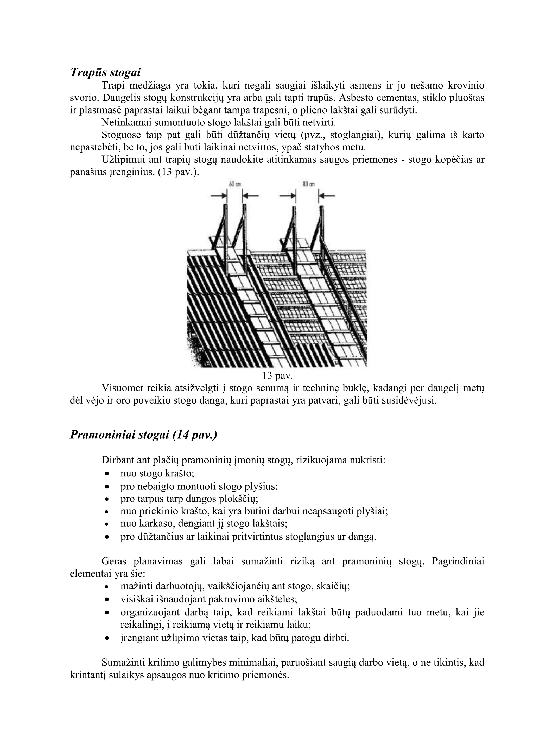 Stogo darbų sauga | PDF
