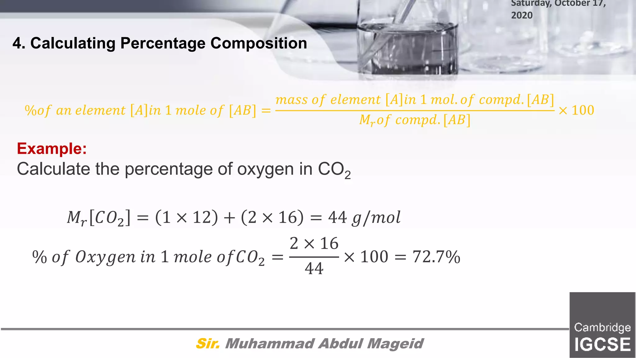 Chapter 4 Stoicheometry | PPTX