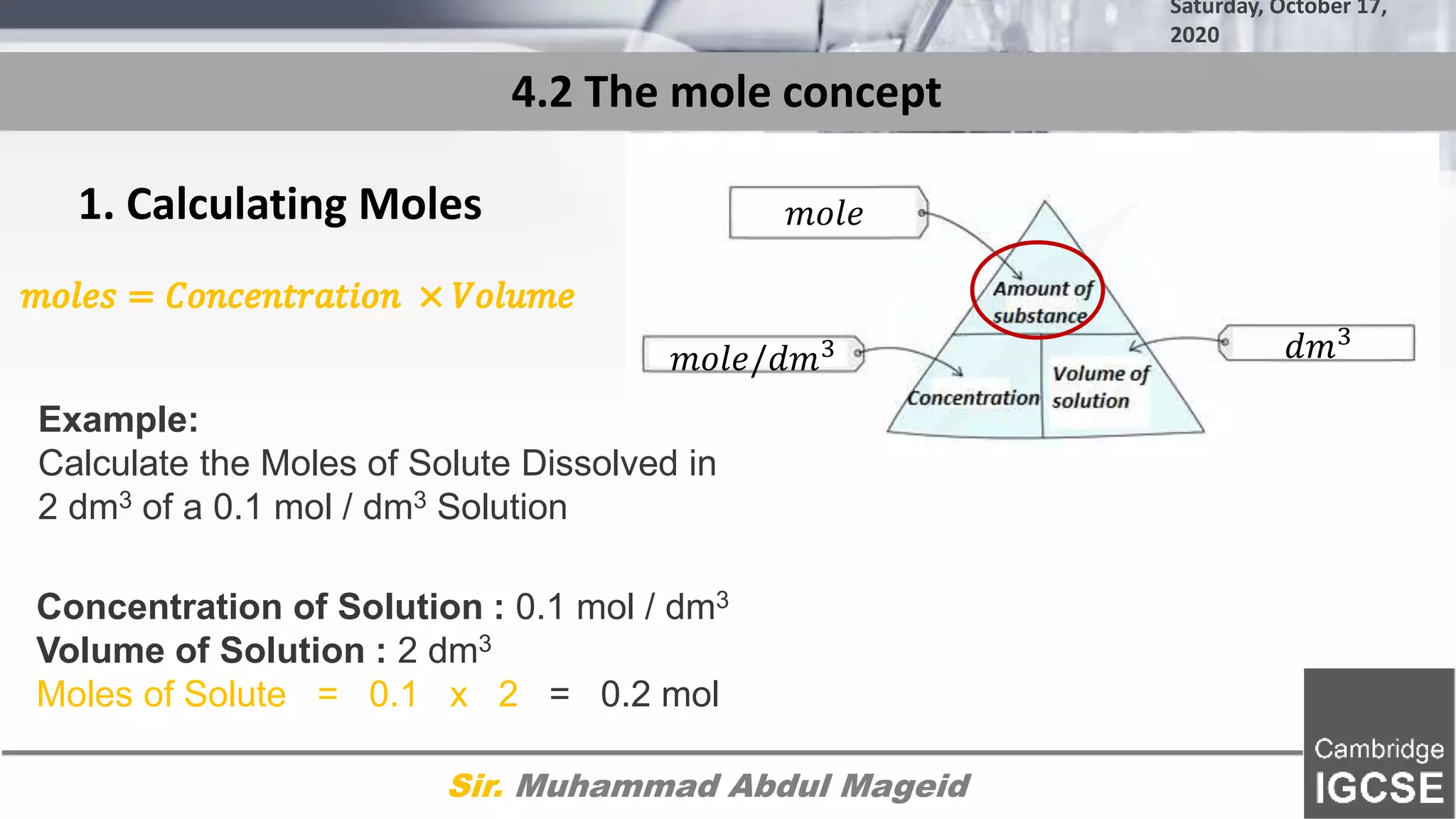 Chapter 4 Stoicheometry | PPTX