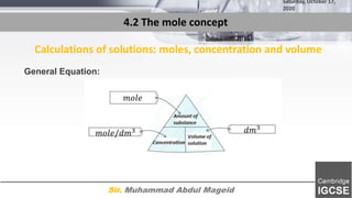 Chapter 4 Stoicheometry | PPTX