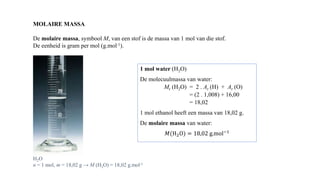 Stoichiometrie - Chemisch rekenen | PPTX