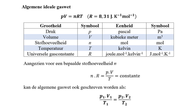 Stoichiometrie - Chemisch rekenen | PPTX