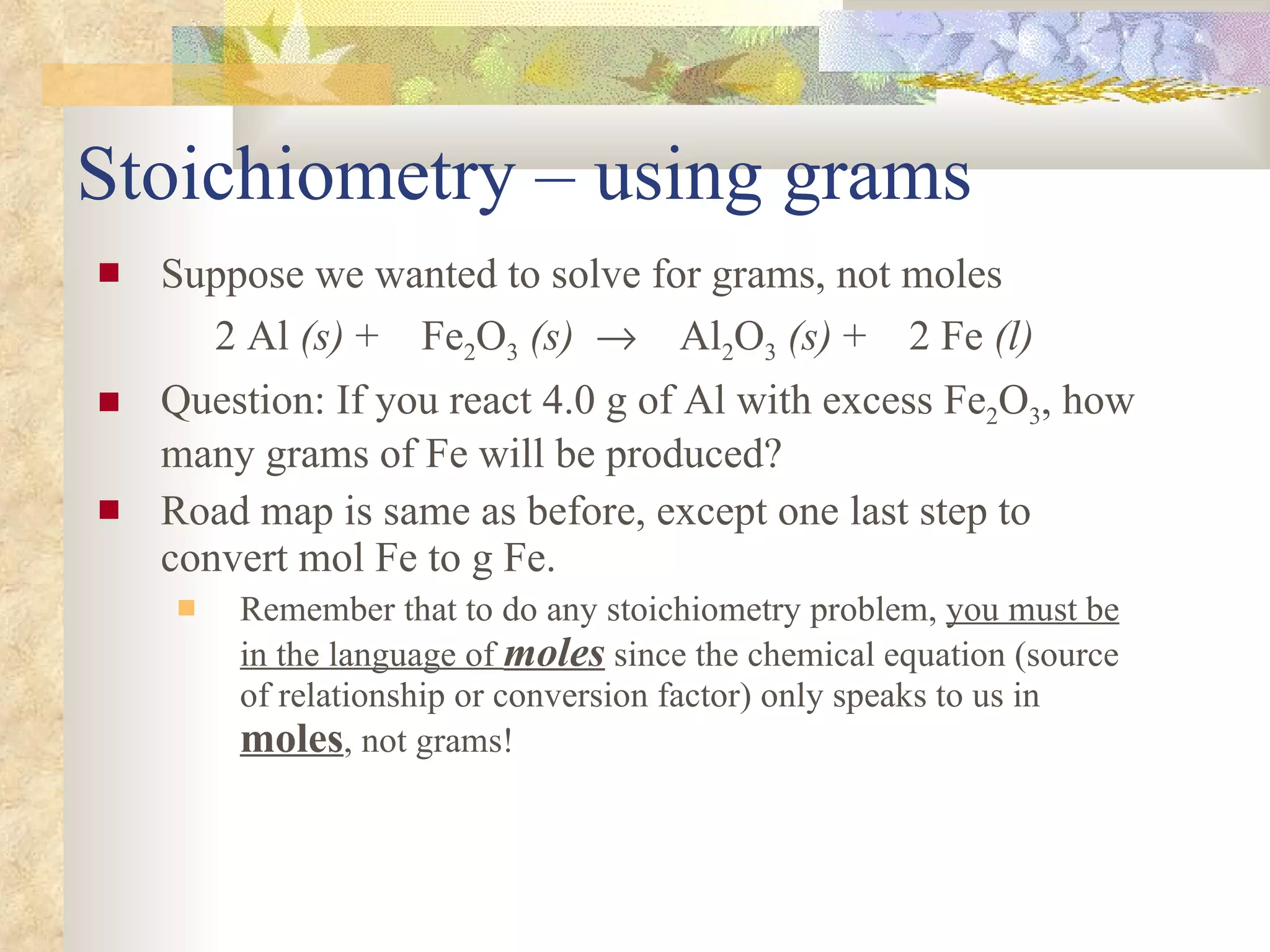 Stoichiometry | PPT