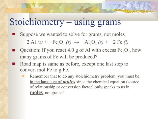 Stoichiometry | PPT
