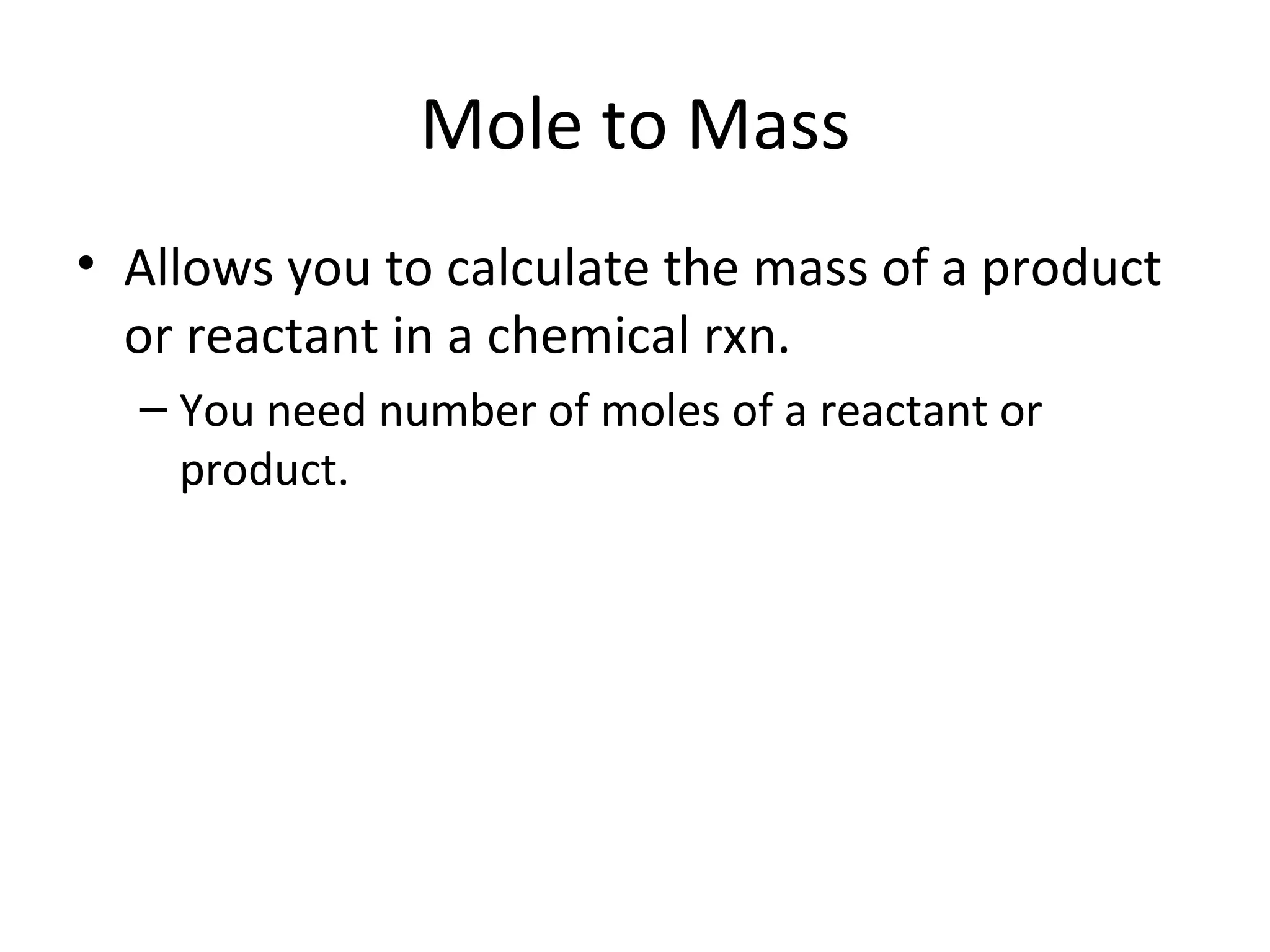 Stoichiometry | PPT