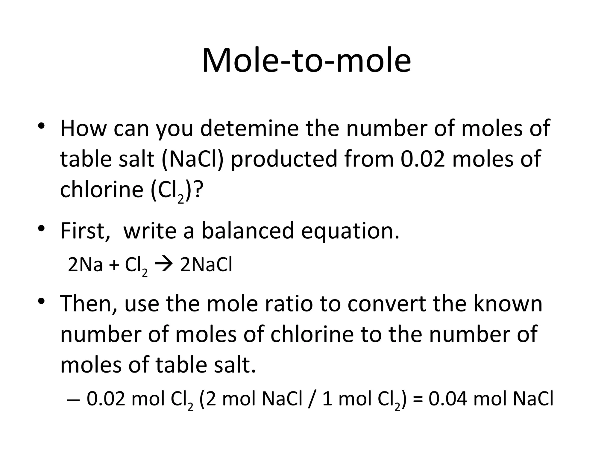 Stoichiometry | PPT