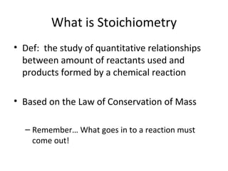 Stoichiometry | PPT