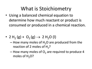 Stoichiometry Examples In Real Life