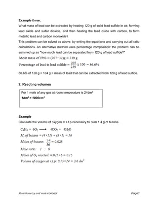 Stoichiometry | DOCX