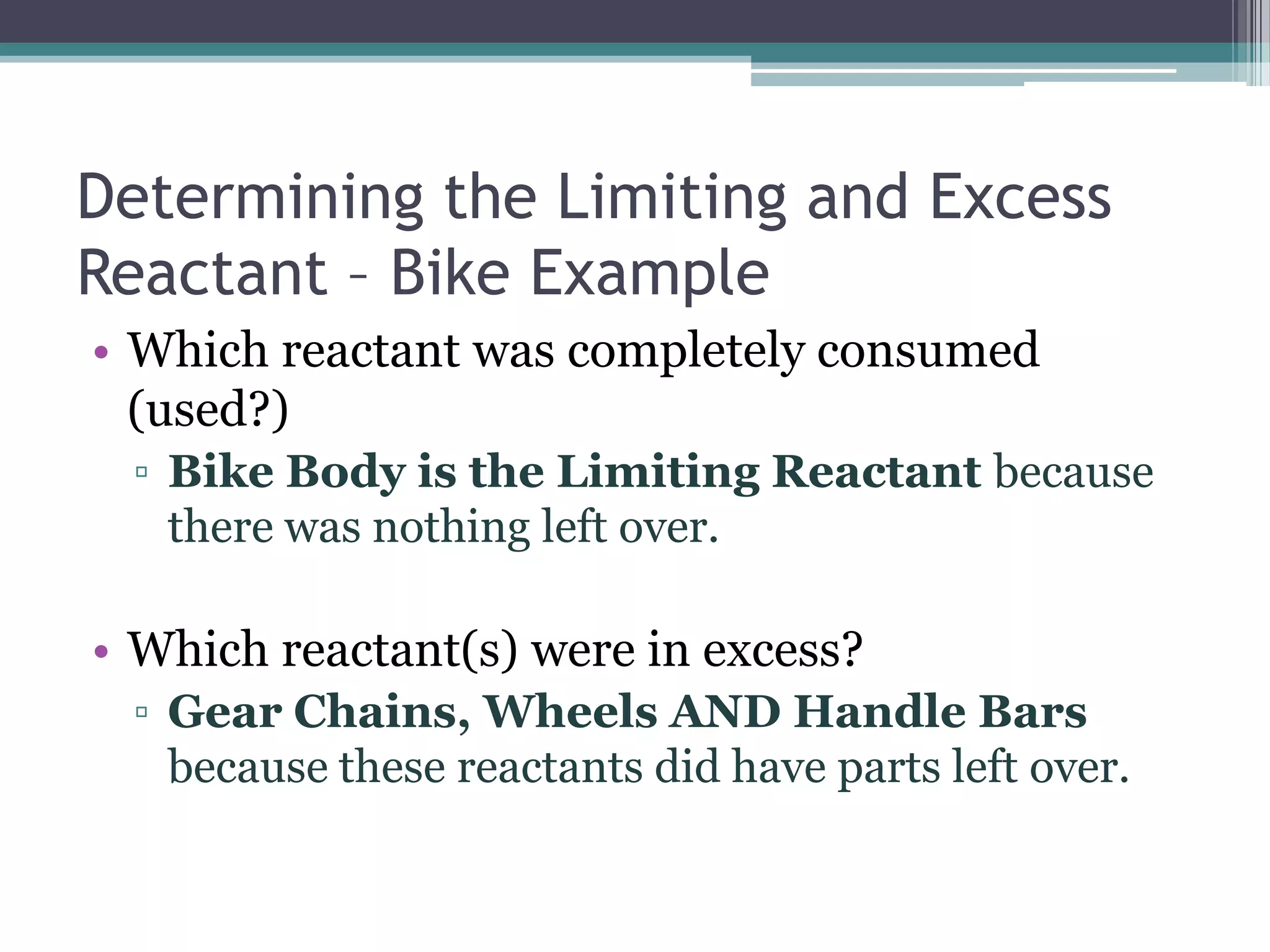 Chemistry I Honors - Stoichiometry Limiting Reactant | PPTX