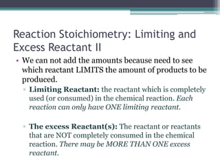 Chemistry I Honors - Stoichiometry Limiting Reactant | PPTX | Chemistry ...