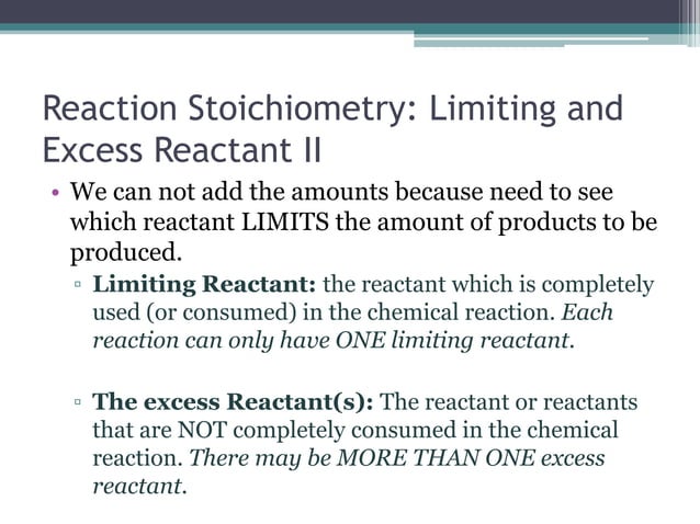 Chemistry I Honors - Stoichiometry Limiting Reactant | PPTX | Chemistry ...