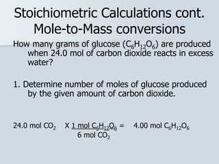 Stoichiometry Notes for general Chemistry 1 | PPTX | Chemistry | Science