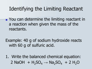 Stoichiometry Notes for general Chemistry 1 | PPTX | Chemistry | Science