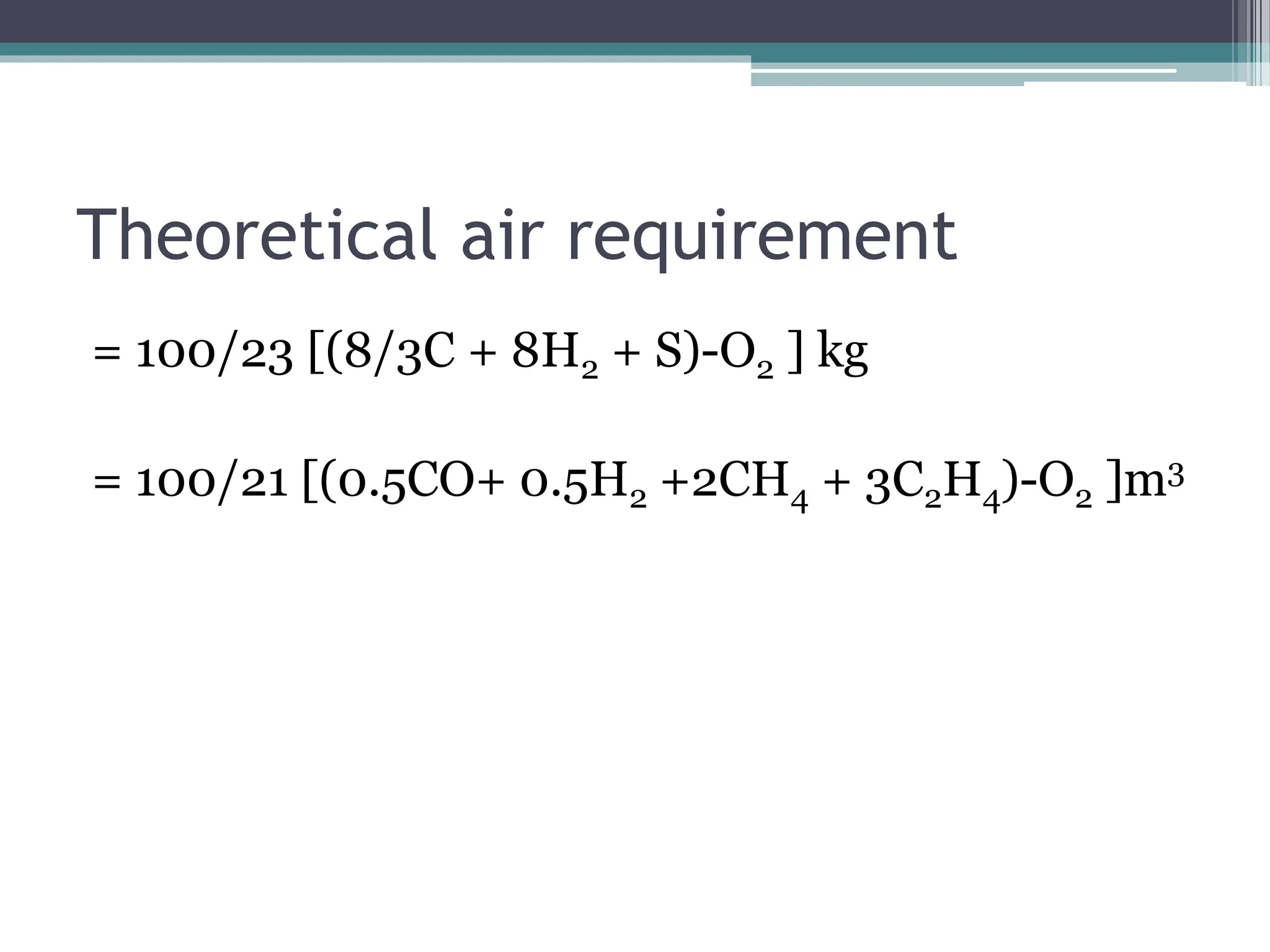 Stoichiometry of combustion of fuels.pptx