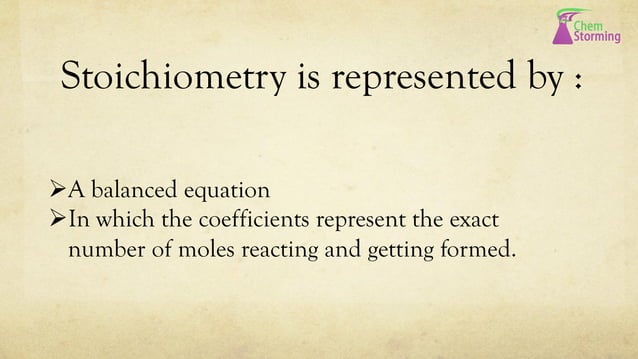 Stoichiometry part 1 (introduction) | PPT
