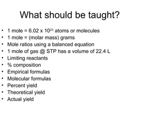 Stoichiometry | PPT | Chemistry | Science
