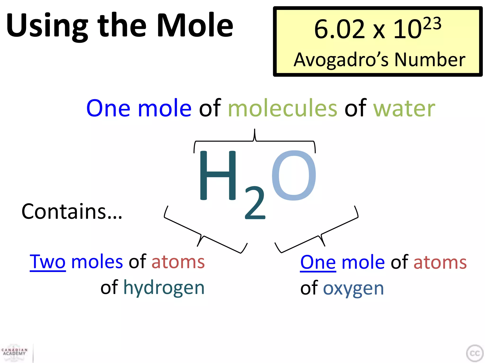 Stoichiometry & The Mole | PPTX