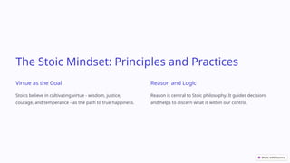 Stoicism-An Enduring Philosophy for Modern Life | PPTX