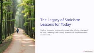 Stoicism-An Enduring Philosophy for Modern Life | PPTX