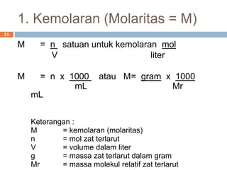 Stoikiometri Larutan | PPTX