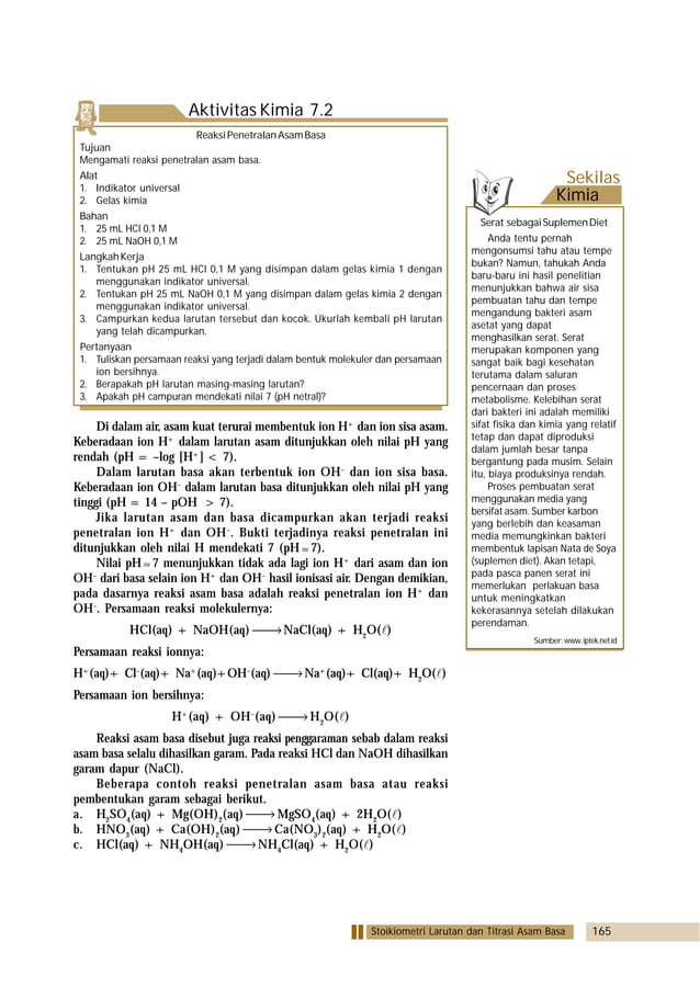 Stoikiometri larutan-kls-xi | PDF