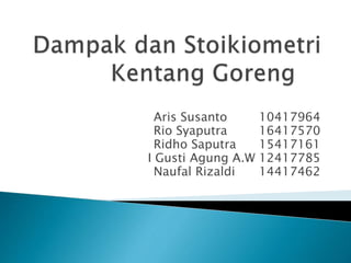 Stoikiometri kimia kg | PPT