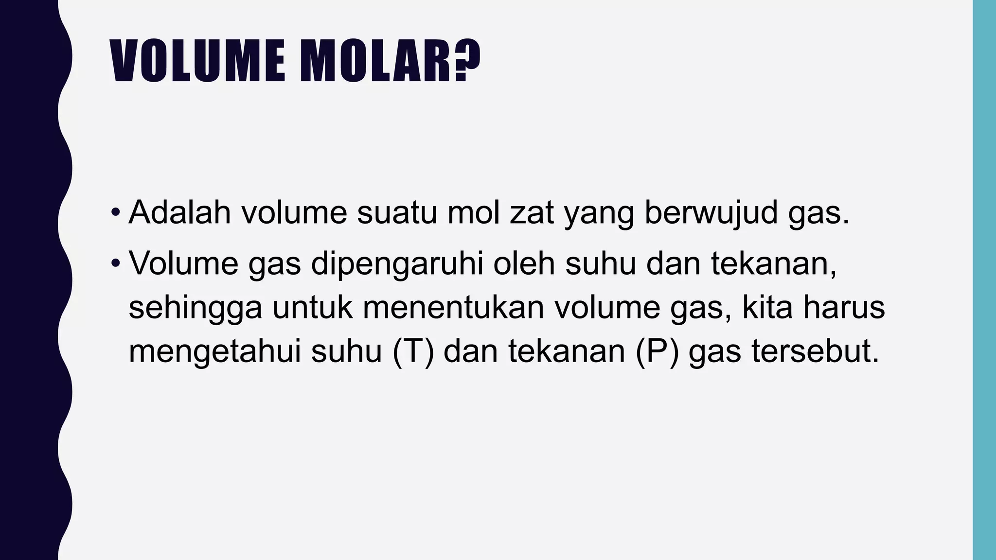 Stoikiometri volume molar gas | PPTX