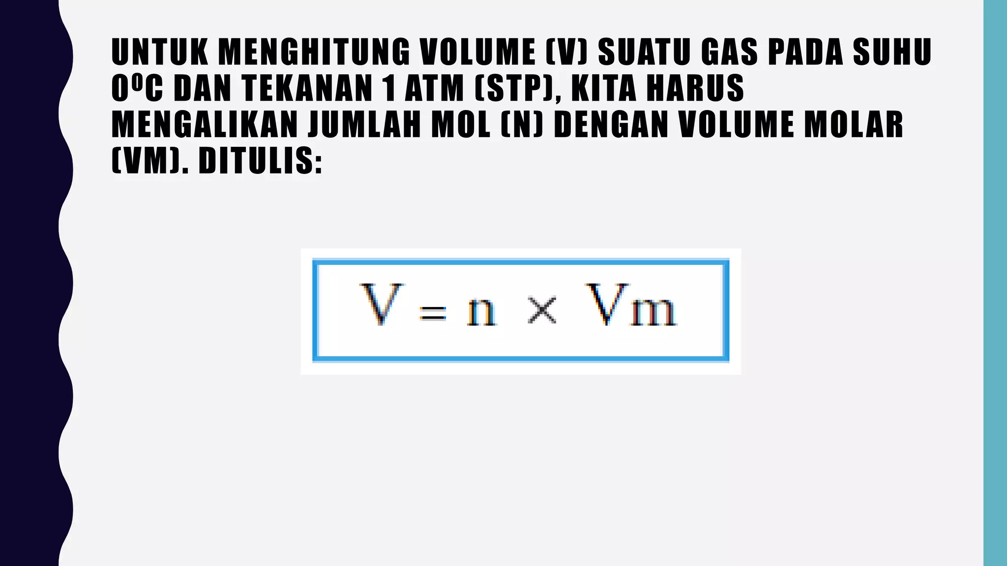 Stoikiometri volume molar gas | PPTX