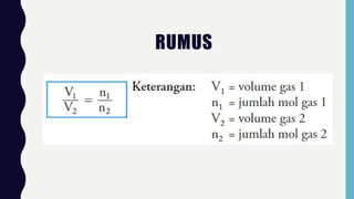 Stoikiometri volume molar gas | PPT