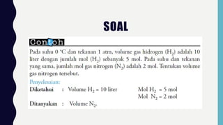 Stoikiometri volume molar gas | PPT