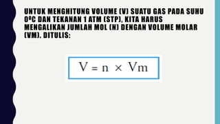 Stoikiometri volume molar gas | PPT