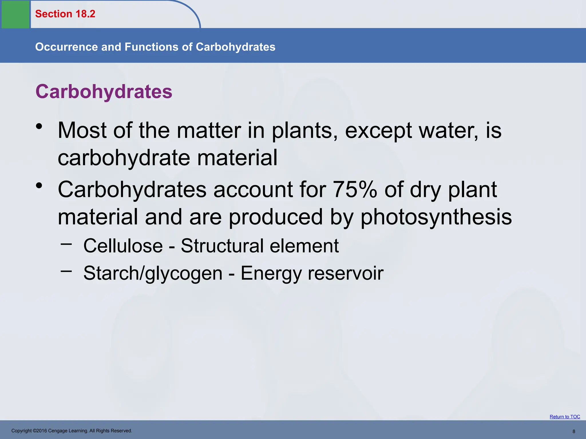 Stoker7e_PPT_CH18.pptx about carbohydrates | PPT