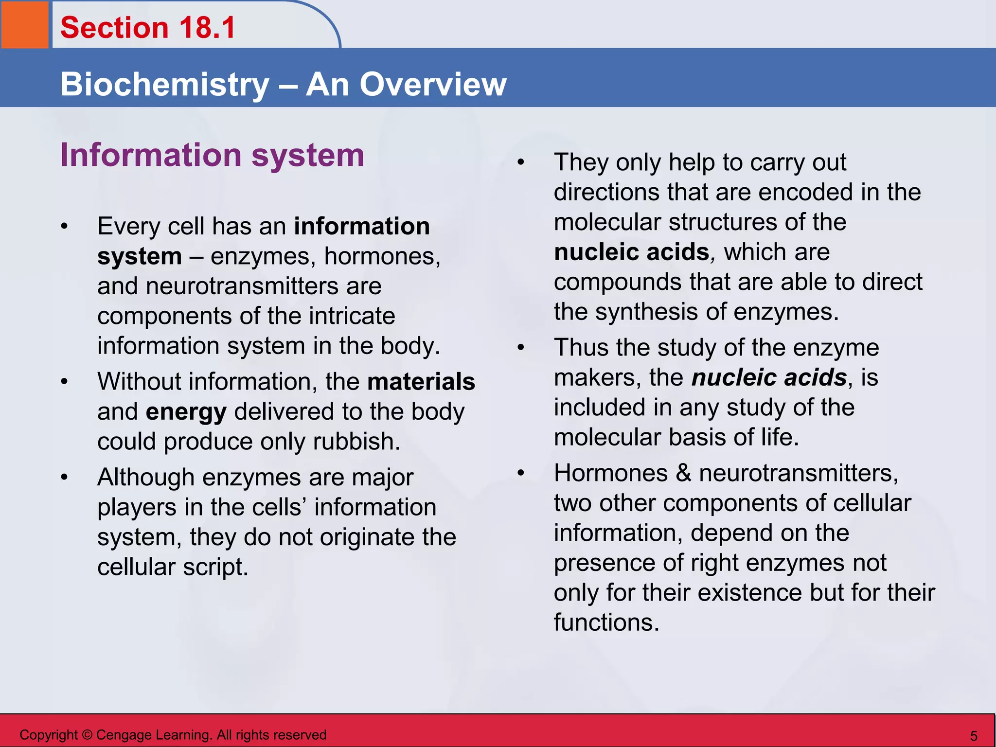 Chem 45 Biochemistry: Stoker chapter 18 Introduction – Cell Structure | PDF