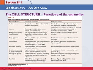 Chem 45 Biochemistry: Stoker chapter 18 Introduction – Cell Structure | PDF