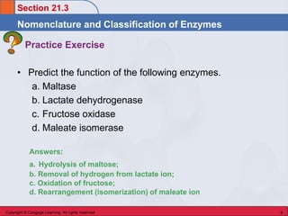 Chem 45 Biochemistry: Stoker Chapter 21 Enzymes & Vitamins | PDF