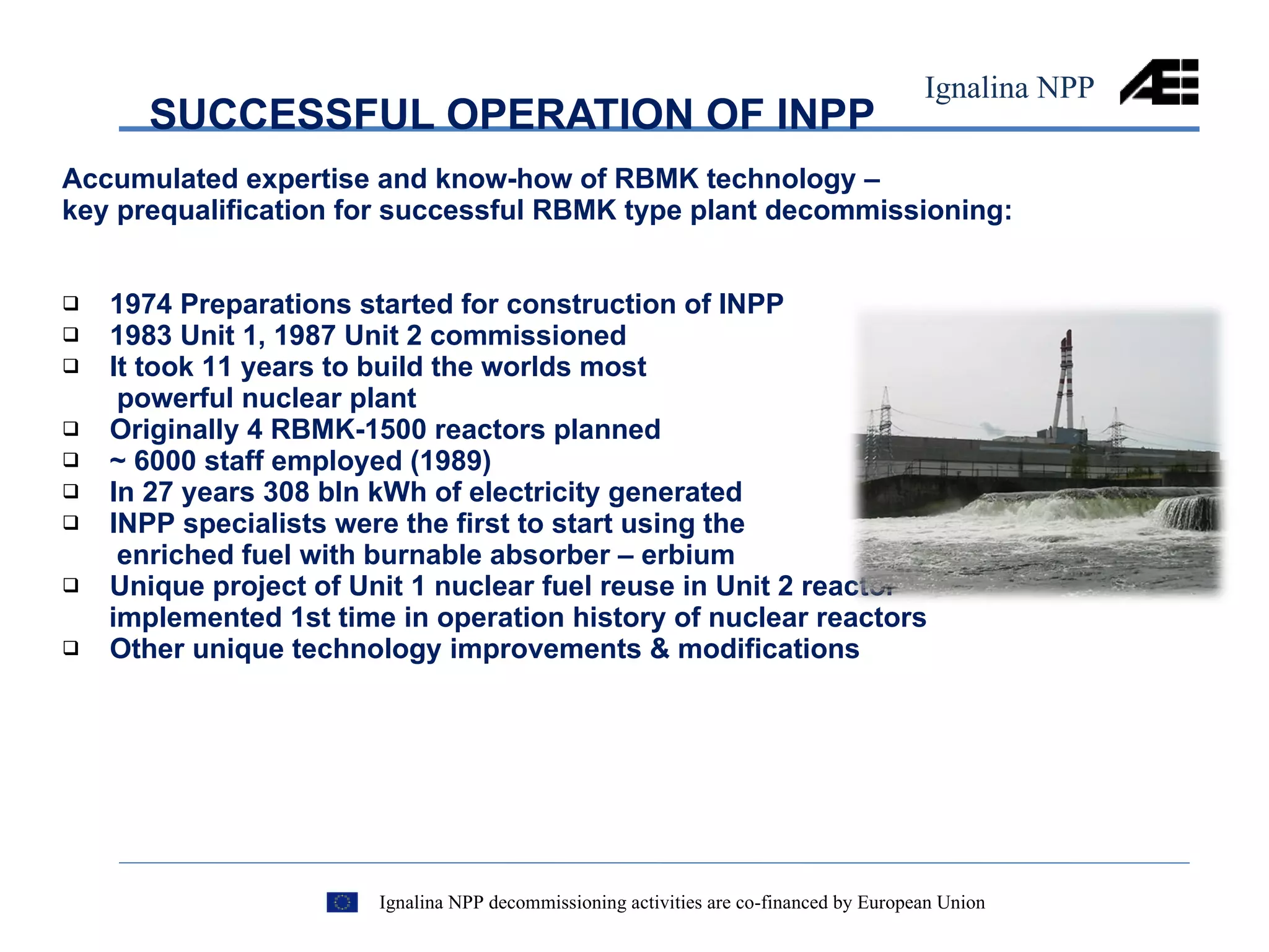 Ignalina NPP presentation in Stokholm | PPT
